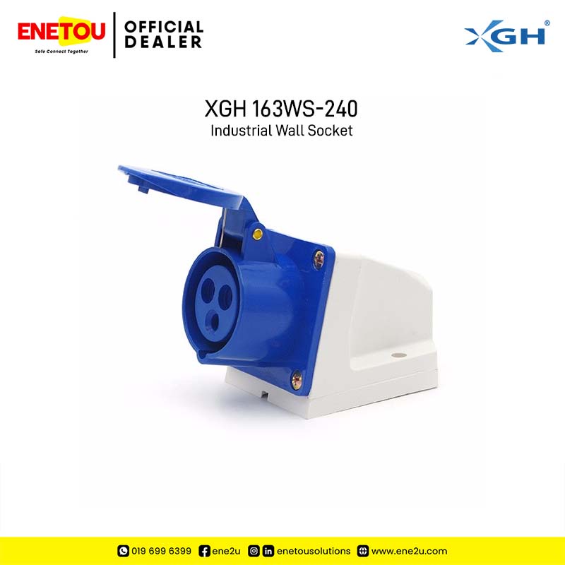 XGH WALL SOCKET 16A, 2P + E (BLUE) IP44 | Shopee Malaysia