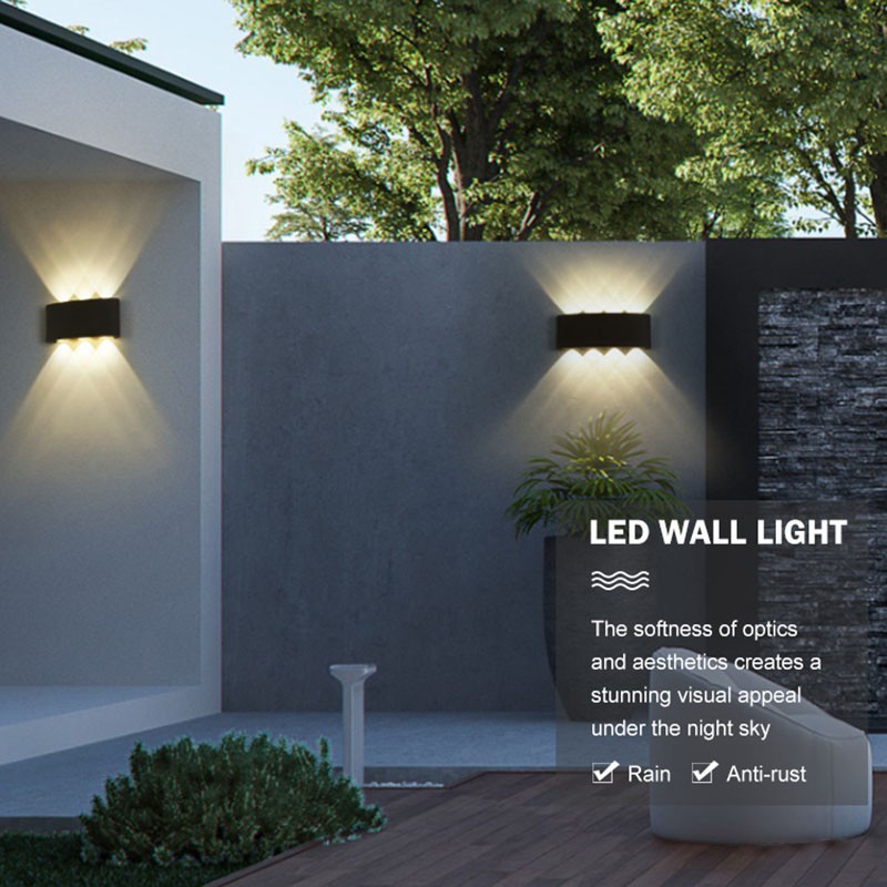 Aluminum LED Wall Lamp Lampu Dinding Lampu Effect Effect Light ...