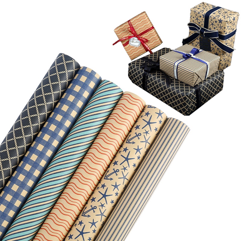 Men Gift Wrapping Paper Love Heart Valentine's Day Mother's Day Gift ...