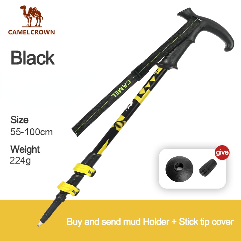 CAMEL CROWN Outdoor Flexible Carbon Fiber Retractable Trekking Pole 109 ...