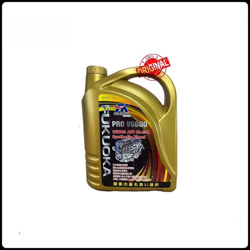 FK Fukuoka 15W40 Pro V6600 Engine Oil 7Liter ( 7L ) | Shopee Malaysia