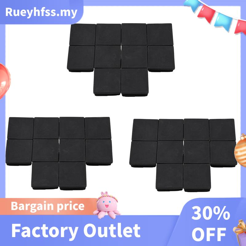 Excellent 30 Pcs Plastic Square Blanking End Cap Tubing Tube Inserts ...