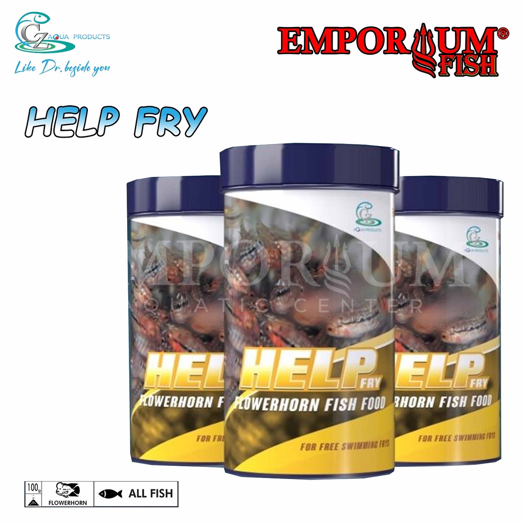 Cz Help Fry 100 gram floating - Louhan Fish Saplings Feed powder Form ...