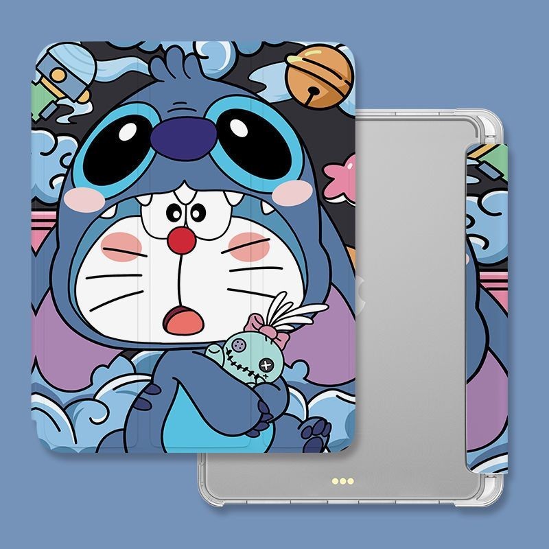 Case for IPad Pro11 Cartoon Doll Doraemon Mini6 Three Fold Air5 Air4 10 ...