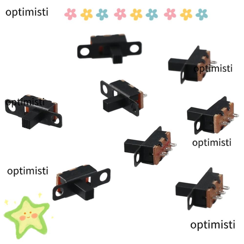 OPTIMISTI 8 Pcs Slide Switches, SS12F15VG6 DC 50V 0.5A Micro Mini Toggle Switch, Panel Mount 6 ...