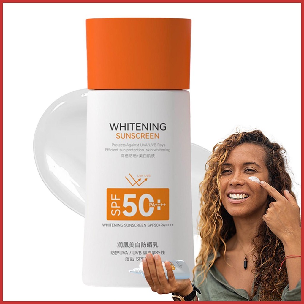 High SPF Sunscreen SPF 50 PA Broad Spectrum Sports Sunscreen Non-greasy ...