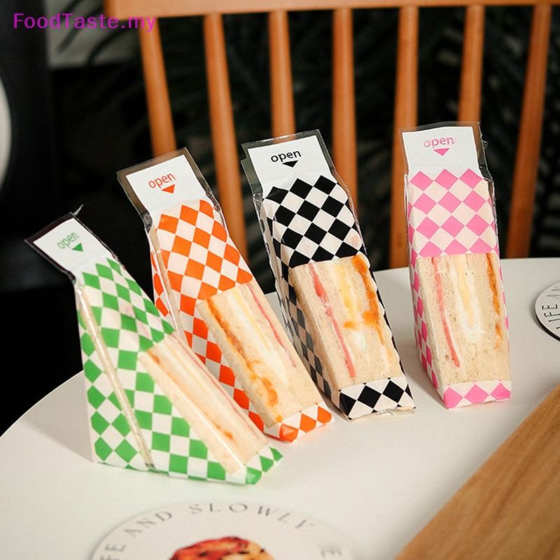FoodTaste 100Pcs Sandwich Wrappers Bakery Sliced Toast Bread Disposable ...