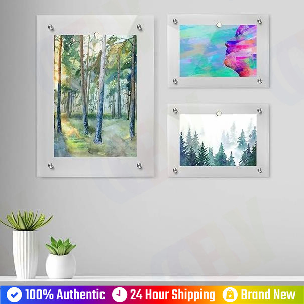Wall Acrylic Frame 6 8 10 Inch A4 B5 A3 Picture Frame Poster Document ...