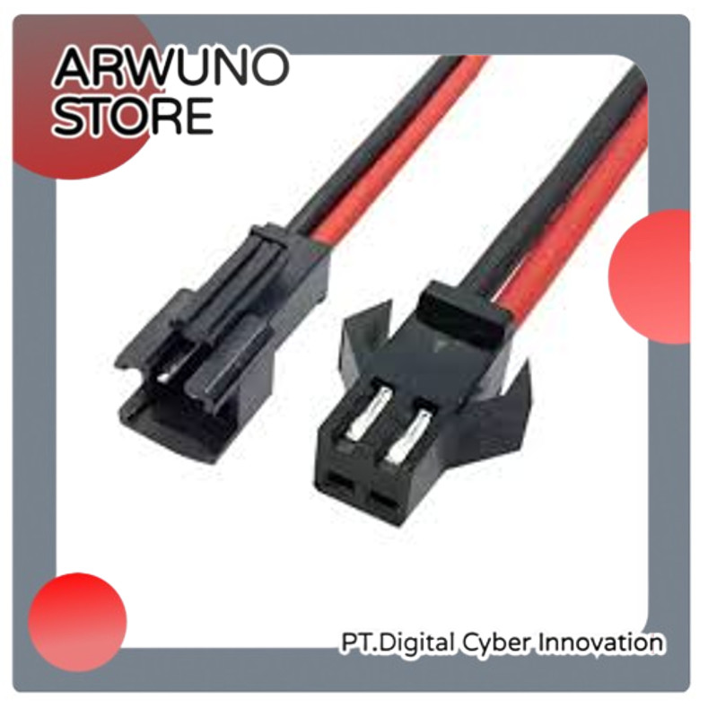 Jst 2 Pin 15cm Male Female Cable Thick Socket Terminal connector | Shopee Malaysia