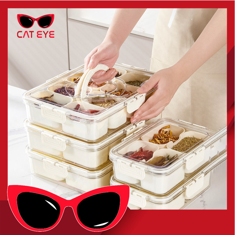 PUTIH H6507 Food Storage / White Aesthetic Food Box / Kitchen Spice ...