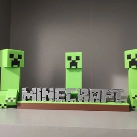 Minecraft Minecraft Game Figure Figure Merchandise Sign Stand Minecraft ...