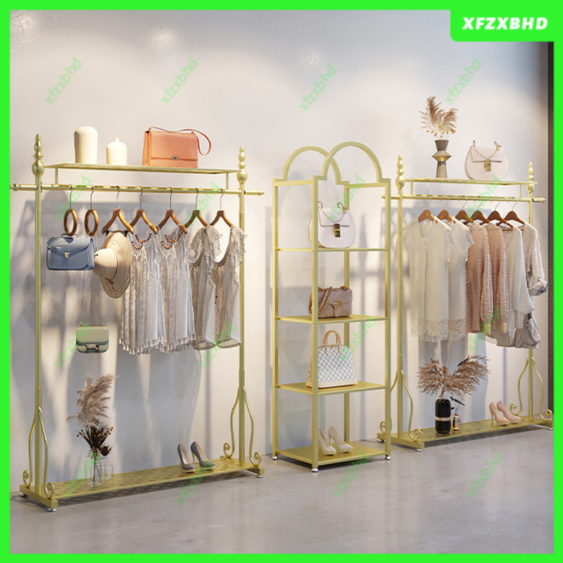 High-end Light Luxury Iron Art Store Floor-standing Shelf Display ...