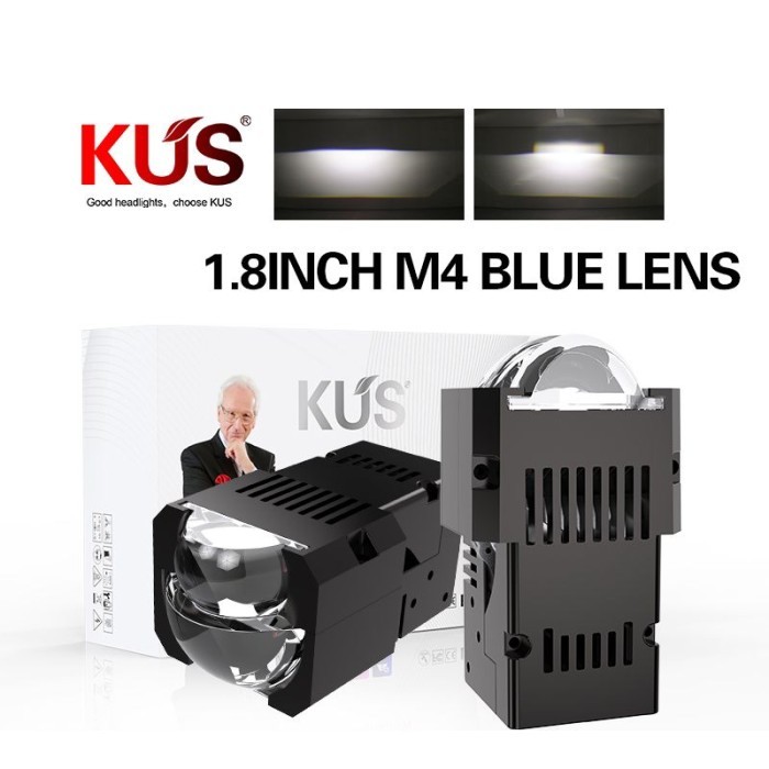 M4 Biled KUSUMA 1.8 INCH LASER M4 matrix premium blue lens projector bi ...