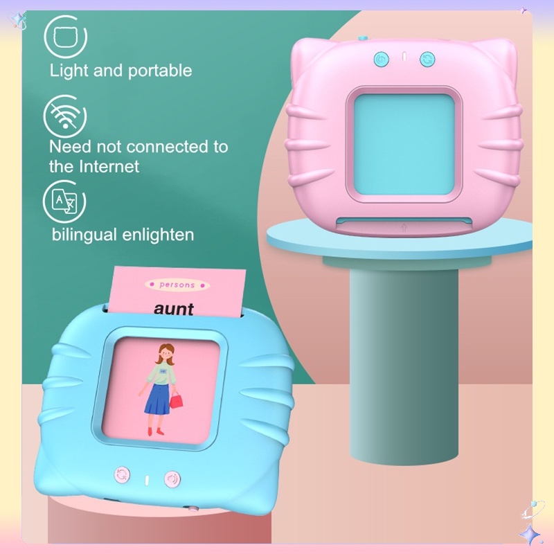 Early Education Machine Flash Card Reader Machine Toy Smart Speaking ...