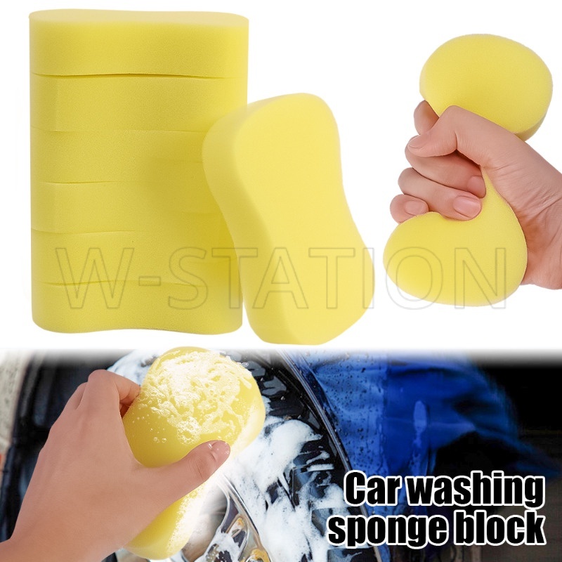 8 Character Car Wash Sponge Block High Density Sponge Wipe / Polishing ...