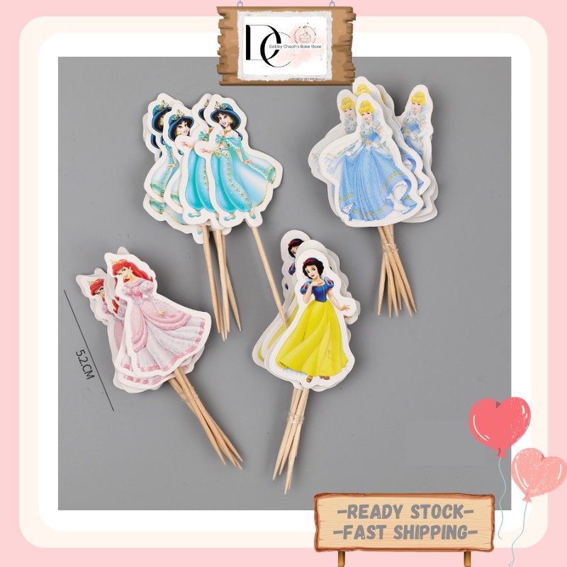 24pcs Cute Cartoon Toothpick Desert Flag Cupcake Topper Cake Decoration ...