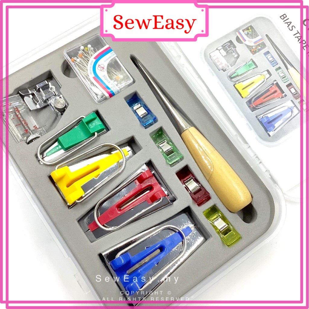 Set Pembuat Pita Bias / Bias Tape Maker Kits / DIY Sewing Quilting ...