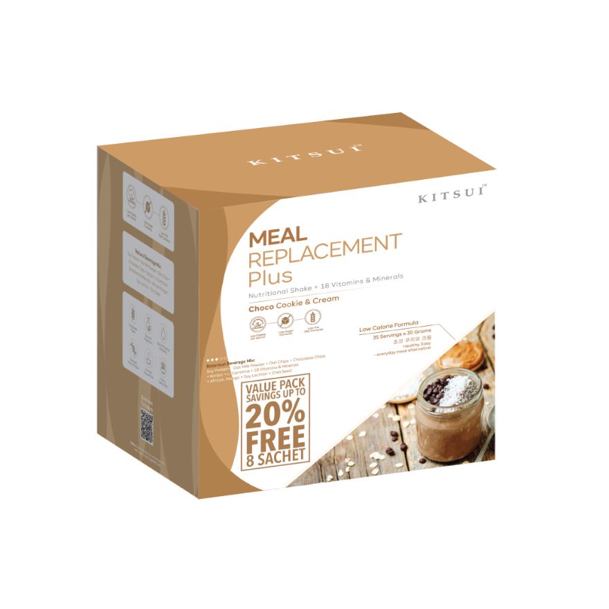 KITSUI Meal Replacement + Choco Cookie & Cream Valuepack 35sX30g ...