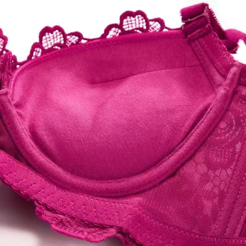 Ready Stock Women Sexy Bra Gather Breast Push UP Bra Underwire Support ...