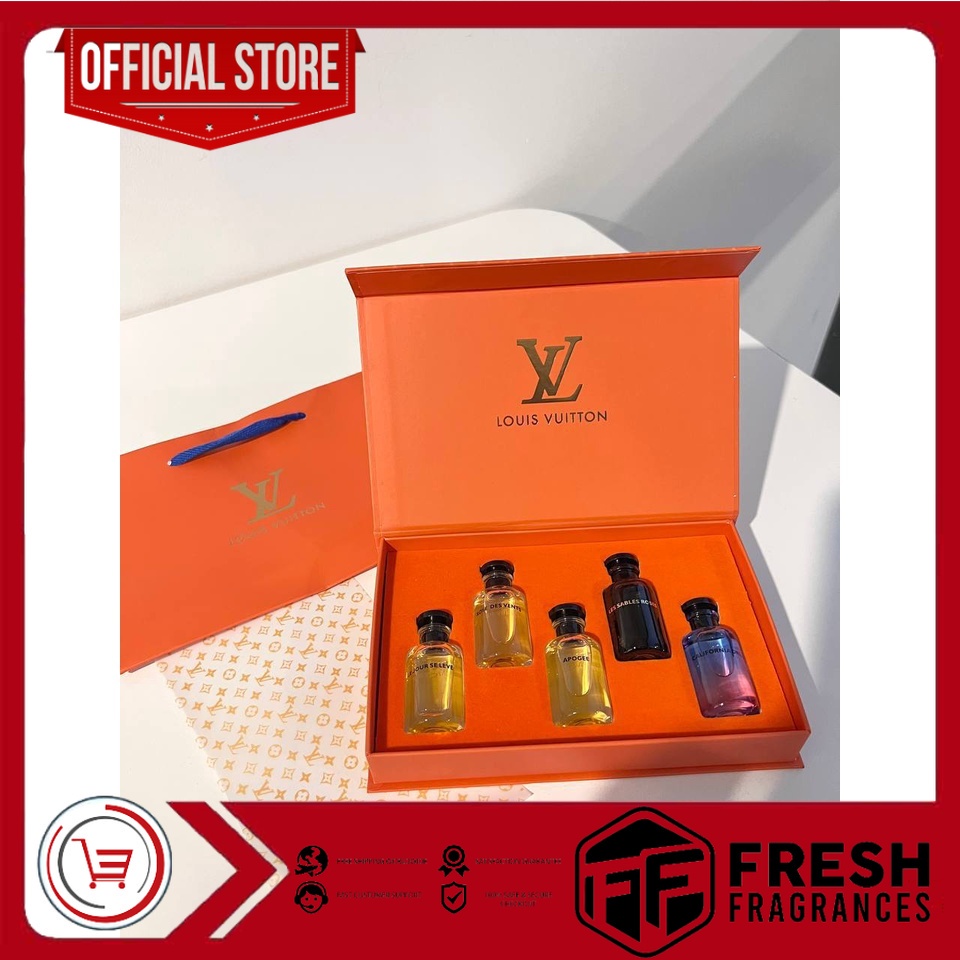 0RIGINAL LOUIS_VUITON LV 5IN1 ORANGE BOX SET (5X10ML WPB) | Shopee Malaysia
