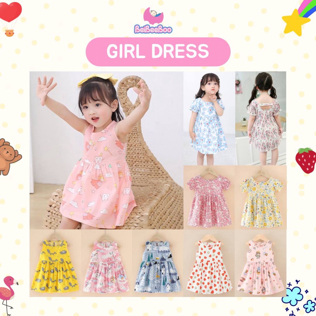 Dress Girl Kids Dress Baju Baby Girl Baju Kanak Perempuan Baju Budak ...