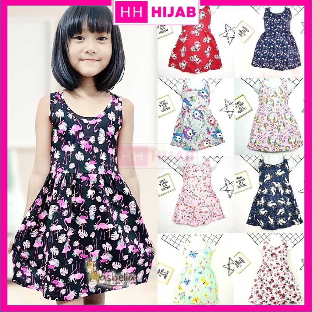 BRANDED (1-6Y) Kids Dress Girl / Dress Budak Perempuan Cotton Blend ...