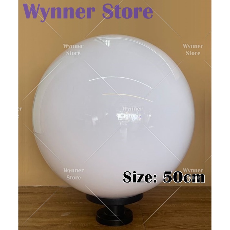 Outdoor Globe Light 20-Inch (50CM) Gate Lamp Weather Proof Globe Stand ...