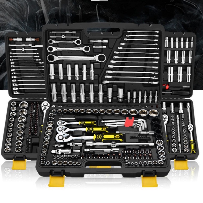 46pcs Tool Set Hand Tools for Car Repair Ratchet Spanner Wrench Socket ...