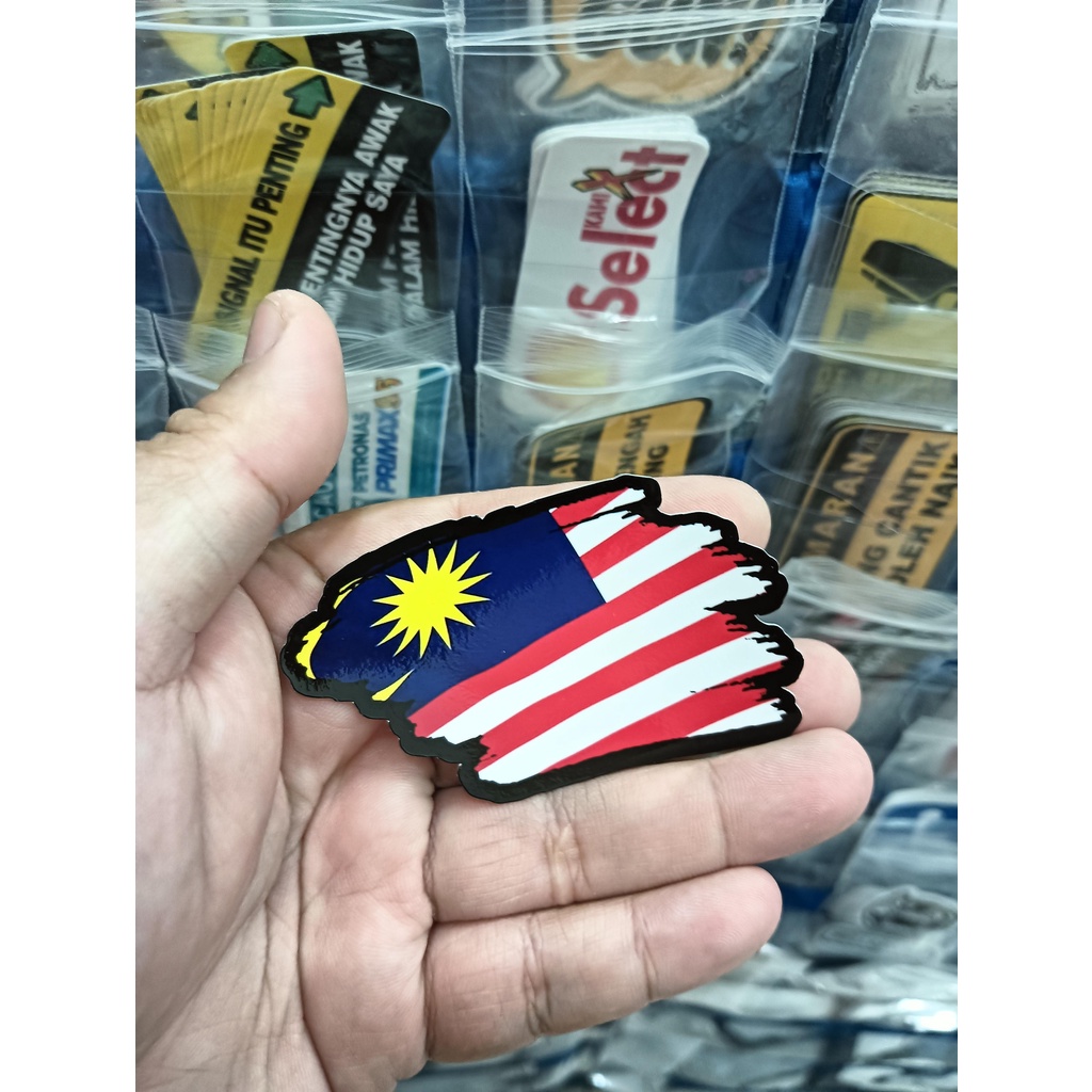Sticker Flag Malaysia (Waterproof) | Shopee Malaysia