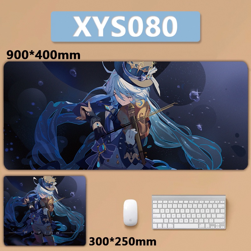 Genshin Focalors Furina Mouse Pad Large Computer Laptop Non-slip Office ...
