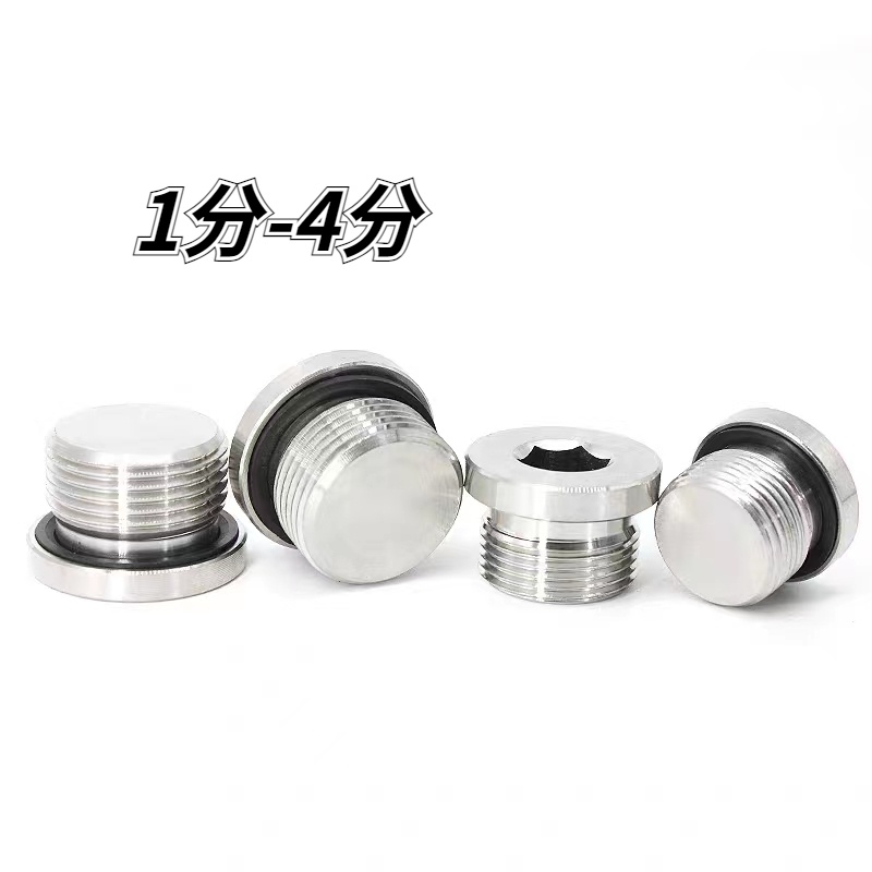 [HNK] 304 Stainless Steel Hexagon Socket Hexagon Surface Plug with ED ...