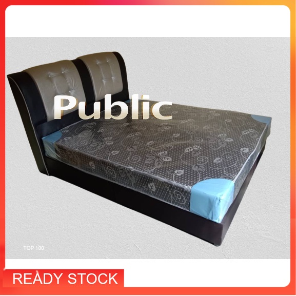 Harga Kilang Many Options PVC / Fabric Divan Queen Bed Frame Katil ...