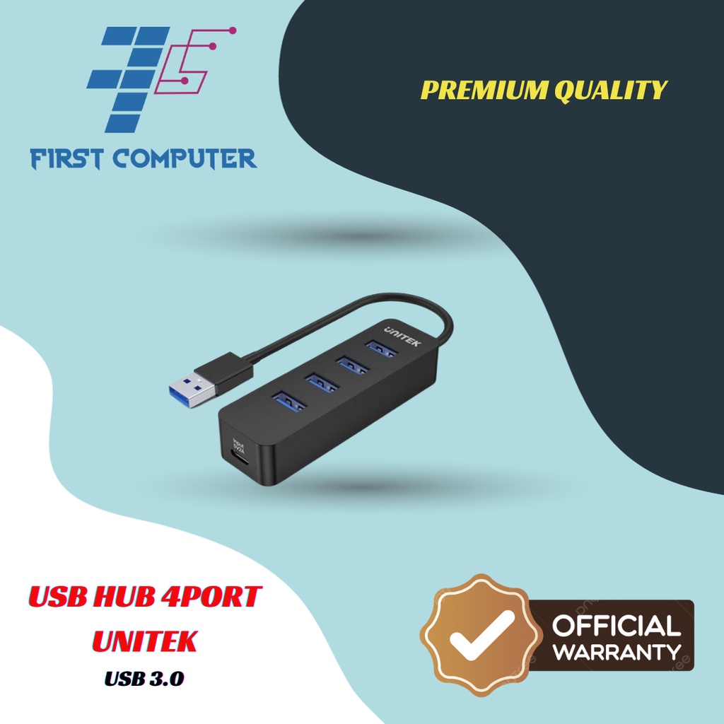 Usb Hub Unitek H1117A Q4 4 Port Powered USB 3.0 Hub with USB-C Power ...