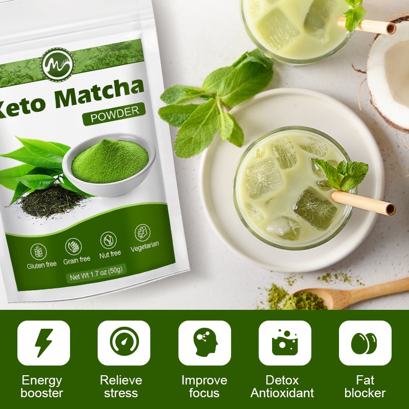 Minch Keto Matcha Powder 200g Instant With MCT Oil 100% Organic Matcha ...
