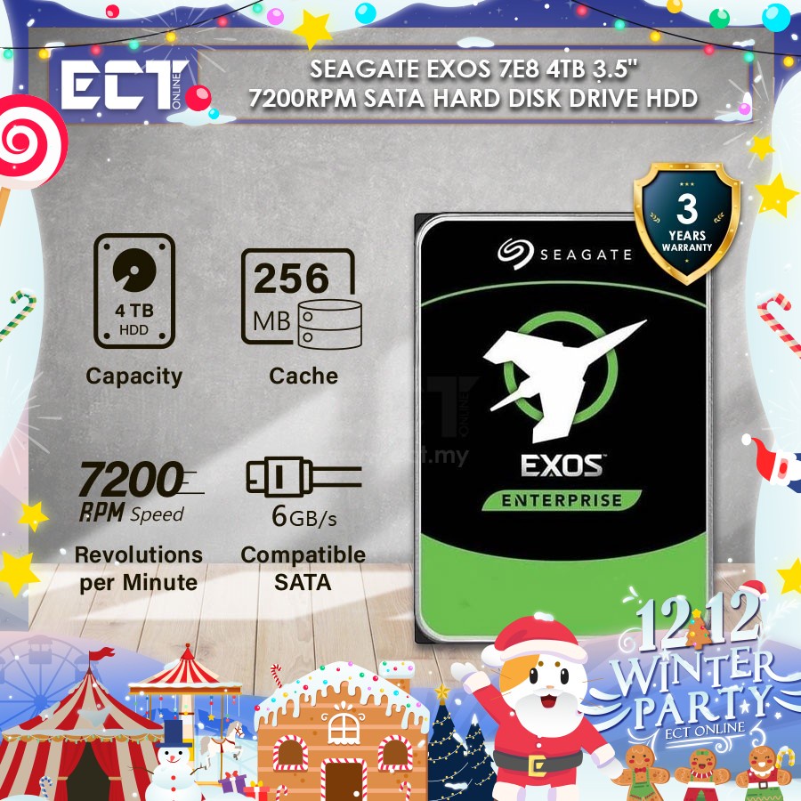 Seagate Exos 7E8 X10 X12 X16 X18 4TB | 6TB | 8TB | 10TB | 12TB | 14TB ...