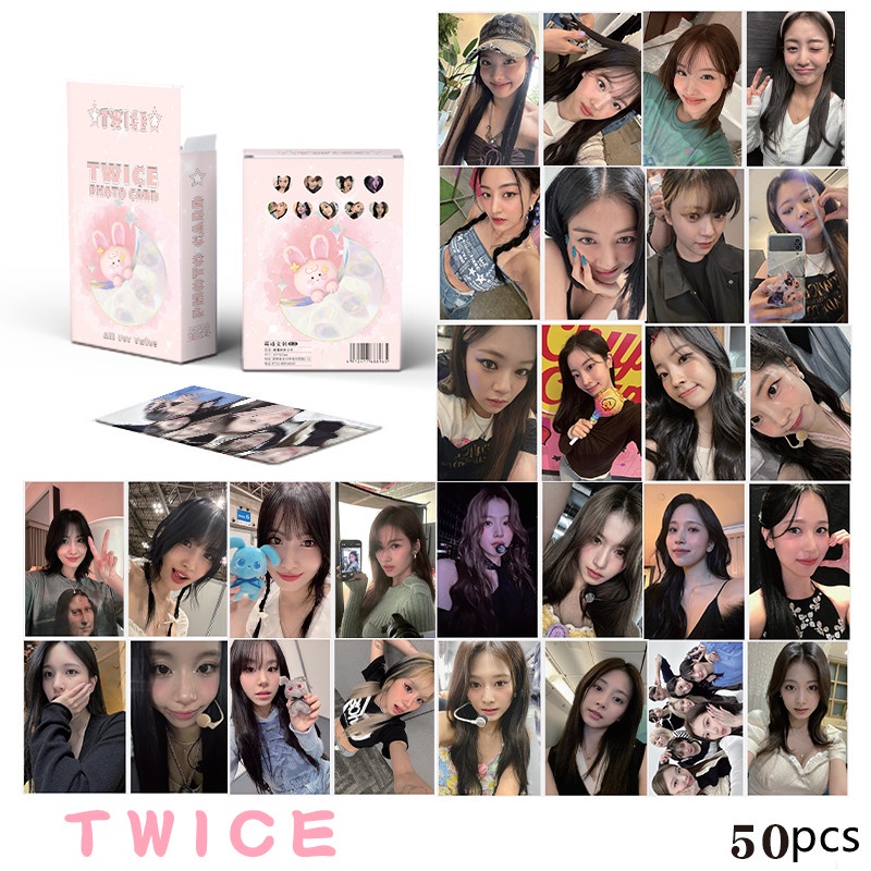 50pcs MISAMO TWICE Photocards Laser Hologram Lomo Cards Nayeon Jeongyeon Momo Sana Jihyo Mina ...