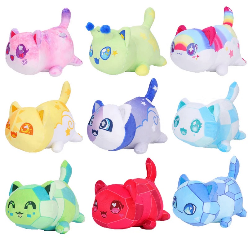 9 Styles 25cm/9.8in Meemeow Aphmau Plush Meemeows Cat Plush Alien ...