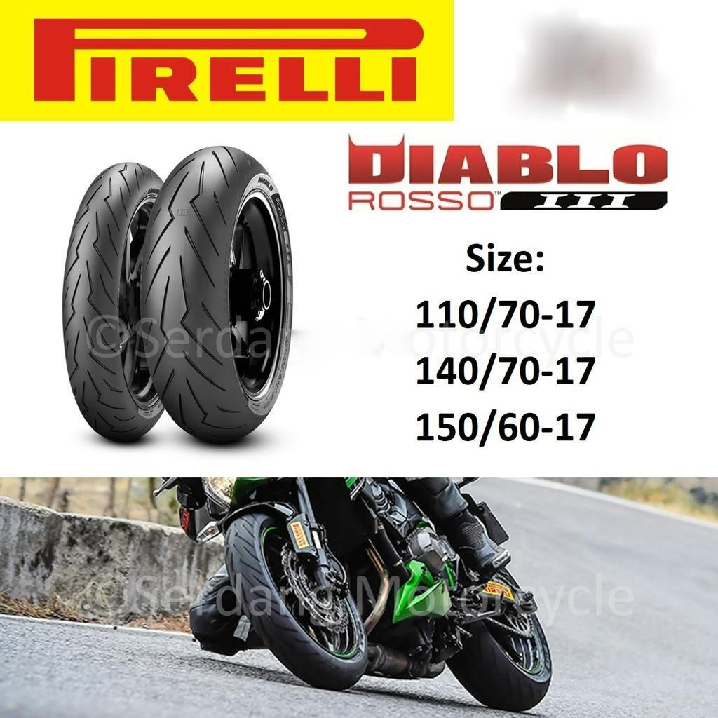 NEW PIRELLI Diablo Rosso 3 III R25 R15 MT15 MT25 Ninja250 Z250 CBR250RR ...