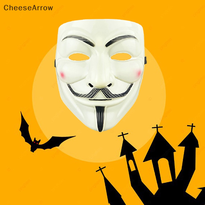 CheeseArrow Anonymous Vendetta Guy Fawkes Hacker Face Mask Adults ...