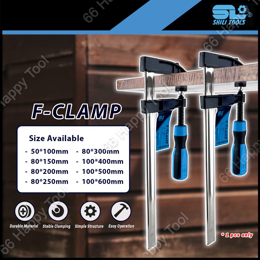 Shili Tools F-Clamp Heavy Duty PVC Handle Woodworking Bar F Clamp ...