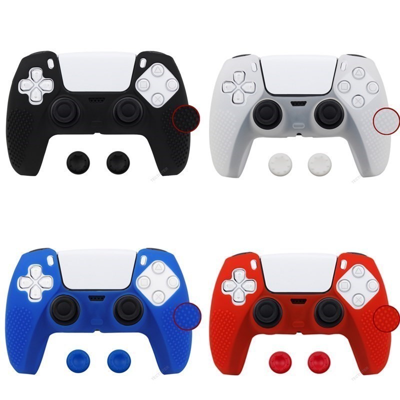 Soft Protective Silicone Case for PS5 Controller Gamepad Cover Thumb ...