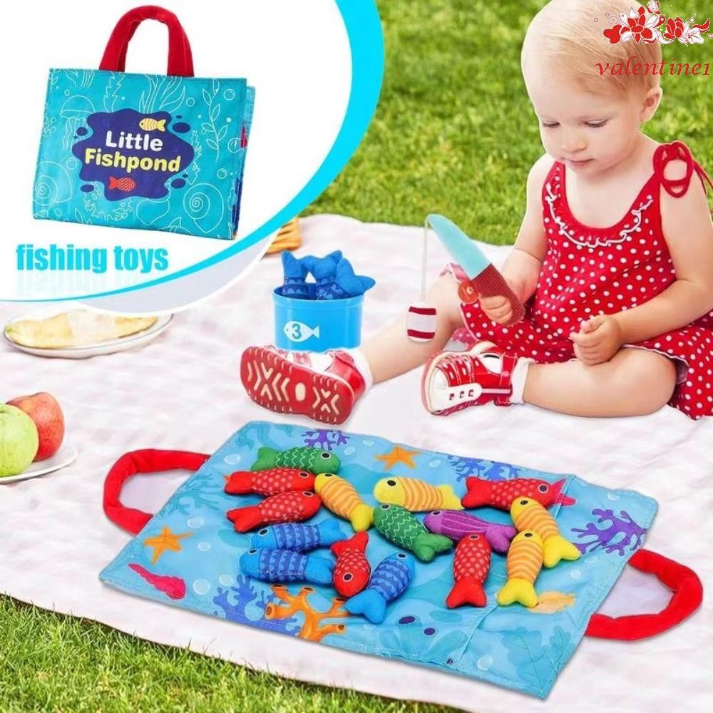VALENTINE1 Color Sorting Fishing Game, Montessori Sensory Interactive ...