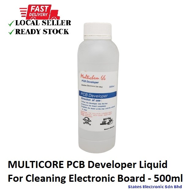 MULTICORE PCB Developer Liquid For Cleaning Electronic Board - 500ml ...