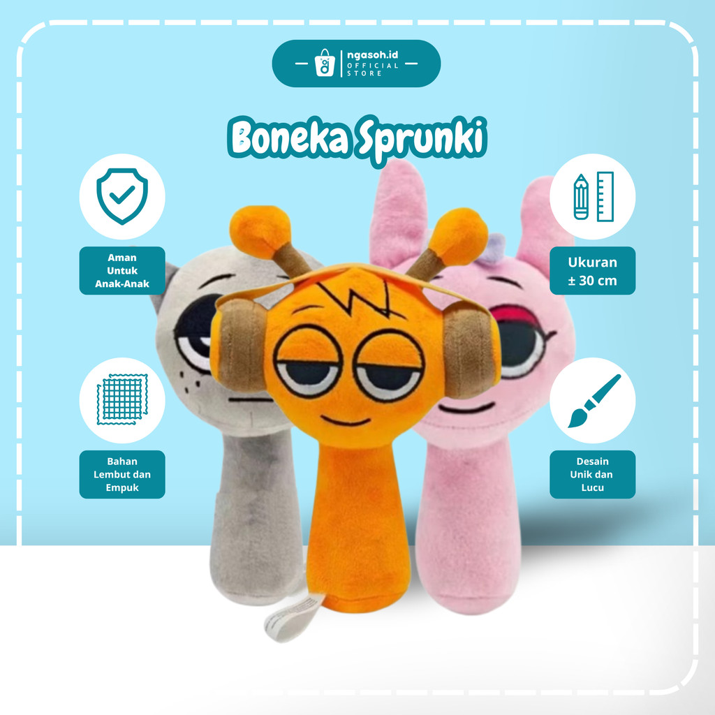 Sprunki Incredibox Character Orange Pinki Wenda Doll Soft Comfortable ...