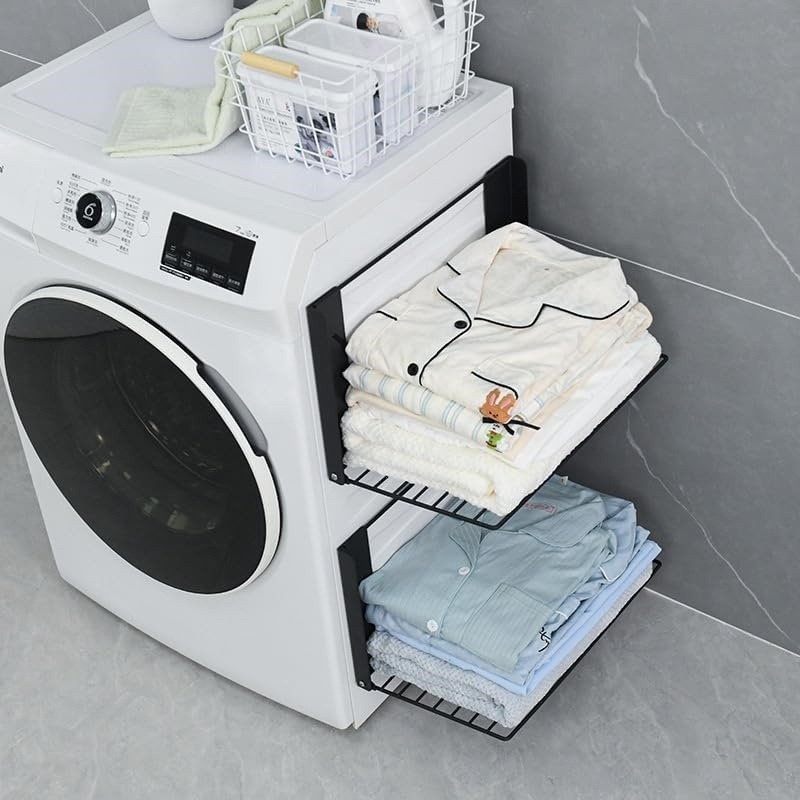 Washing Machine Side Storage Rack Magnetic Foldable Storage Rack ...