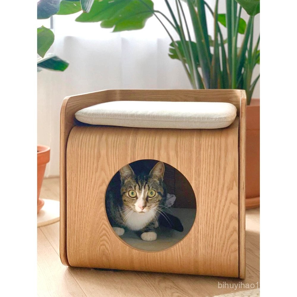 April Home Cat Litter Coffee Table Four Seasons Universal Solid Wood ...