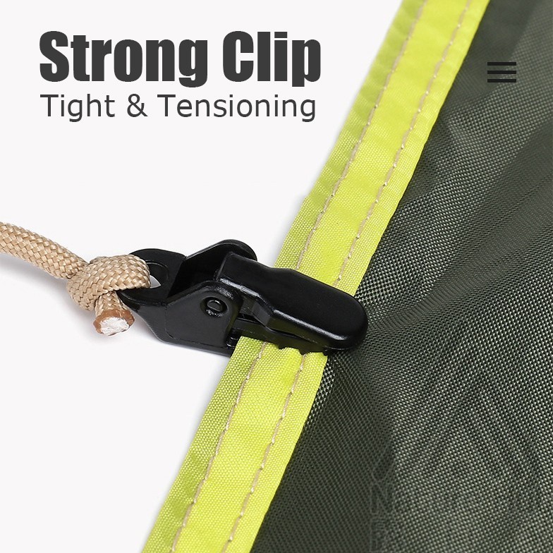 Camping Tent Tarp Mini Tarp Clip Clamp Flysheet Outdoor Alligator ...
