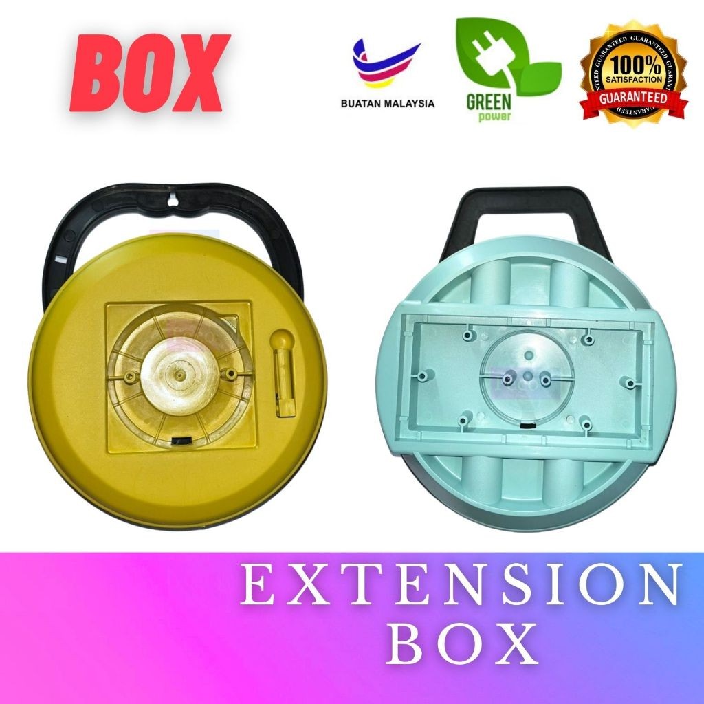 Round Extension Wire Box Power Cable Roller Trailing Socket Plug ...