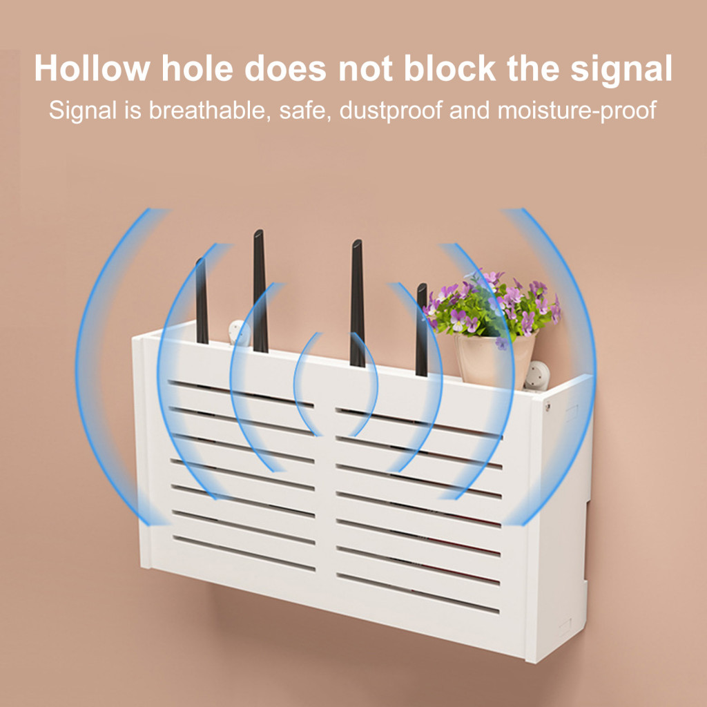 [MO] Eco-friendly Router Box Compact Router Rack Wooden Wifi Router ...