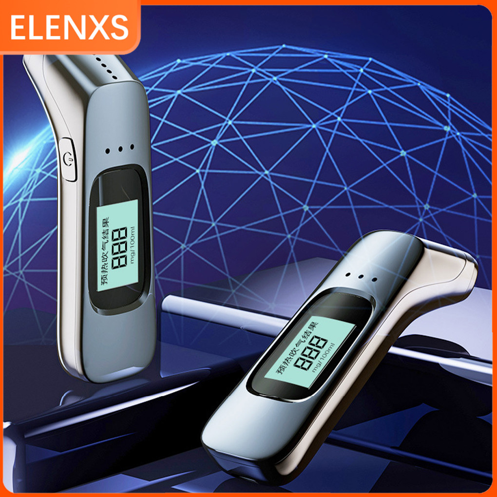 ABS Non-contact Digital Breathing Tester With LED Display Breathalyzer ...